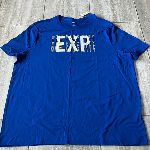 Express | Shirts | Expressbluexxlround Neckshort Sleeves Tshirt | Poshmark